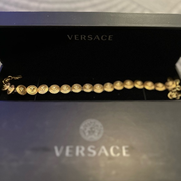 Versace | Jewelry | Gold Versace Necklacechoker Authentic From Fashion ...